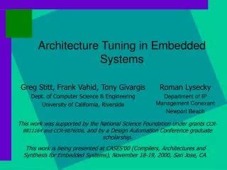 PPT Embedded Systems Architecture PowerPoint Presentation Free Download ID