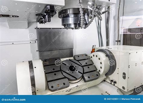 The 5 Axis Cnc Milling Machine Cutting The Hi Precision Automotive By Solid Ball Endmill Tools
