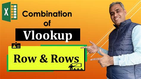 How To Use Vlookup With Row Function How To Use Vlookup With Rows Function Youtube