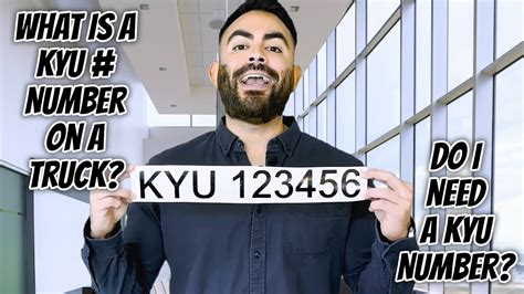 Does Kyu Number Have To Be On Truck • The Truck How