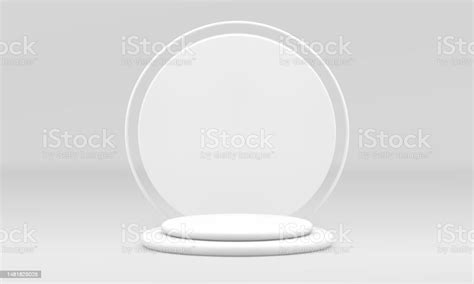 흰색 3d 무대 받침대 상 경기장 라운드 단계 기초 플랫폼 제품 프리젠 테이션 벡터 0명에 대한 스톡 벡터 아트 및 기타 이미지