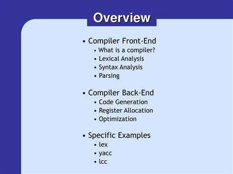 PPT Compiler Design PowerPoint Presentation Free Download ID