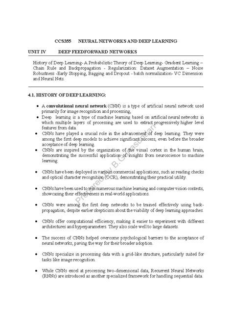 Unit Iv Deep Feedforward Networks New Watermark Ccs355 Neural Networks And Deep Learning Unit