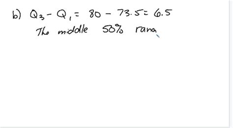 SOLVED A Obtain And Interpret The Quartiles B Determine And Interpret The Interquartile