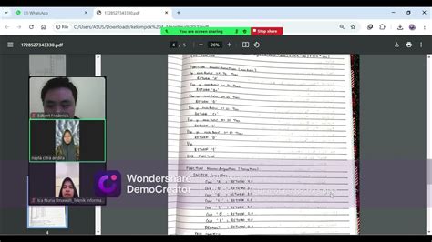 Vidio Presentasi Studi Kasus 3 Kelompok 4 Flowchart Psudocode