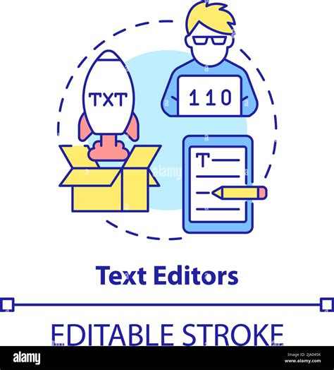 Text Editors Concept Icon Stock Vector Image And Art Alamy