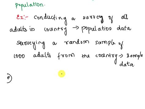 Solved Distinguish Between The Following Terms A Population And Sample 4 Marks B