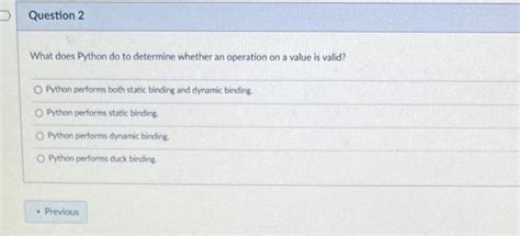 Solved What Does Python Do To Determine Whether An Operation