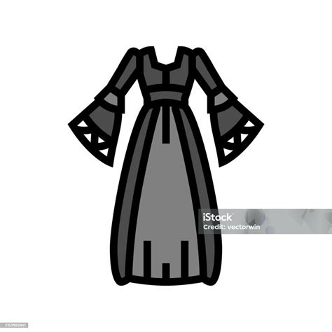 빅토리아 고딕 하위 문화 컬러 아이콘 벡터 일러스트 레이 션 고스에 대한 스톡 벡터 아트 및 기타 이미지 고스 그래피티 금속 Istock