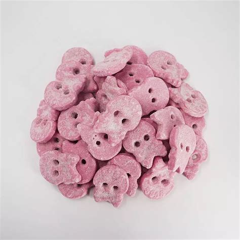 Raspberry Foam Skulls Bubs