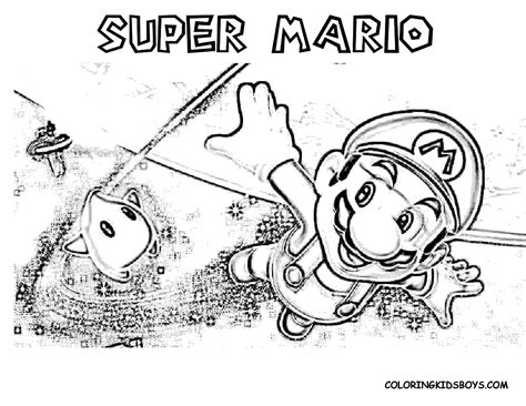 Super Mario Coin Coloring Pages
