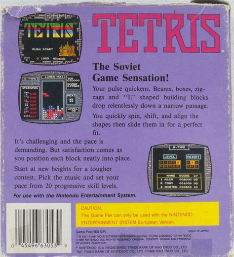 Tetris Nes Retro Console Games Retrogame Tycoon