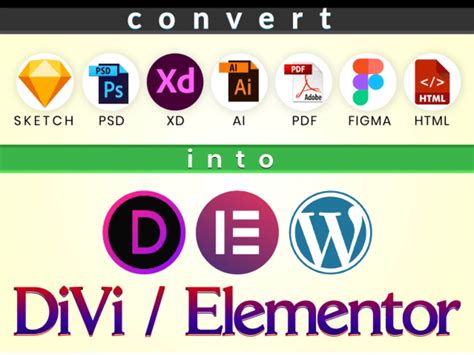 elementor pro or wordpress website from wix psd xd sketch figma