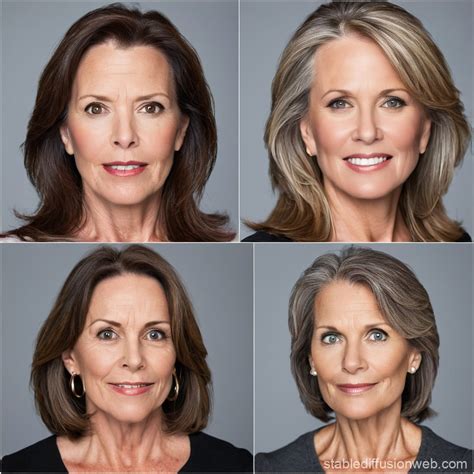 Middle Aged Female Headshots Stable Diffusion Online