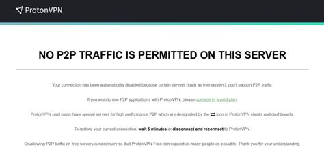 Fix No P2p Traffic Is Permitted On This Server Issue In Proton Vpn