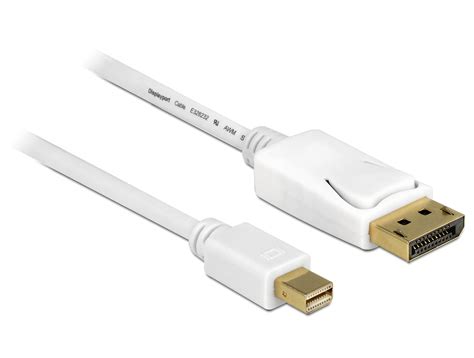 Cablu Mini Displayport La Displayport T T Alb 5m Delock 83484