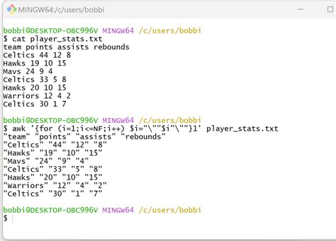 How To Use Awk To Print Double Quotes In Output Collecting Wisdom