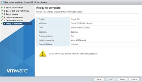 Running Photon Os On Vsphere · Vmwarephoton Wiki · Github