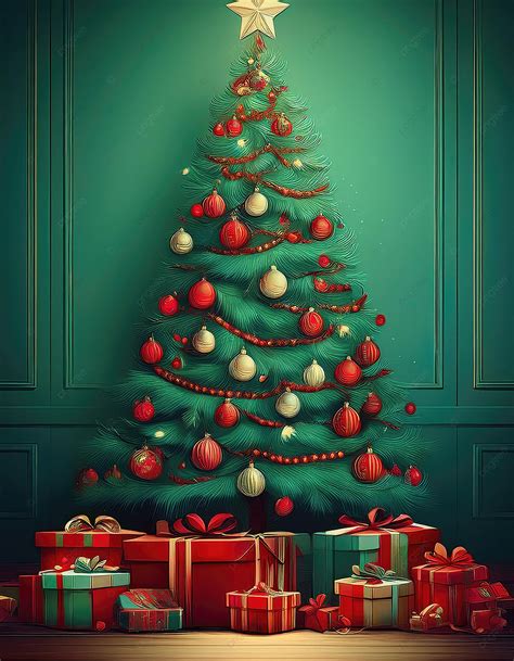 선물이 있는 크리스마스 트리 배경 배경 화면 및 일러스트 무료 다운로드 Pngtree