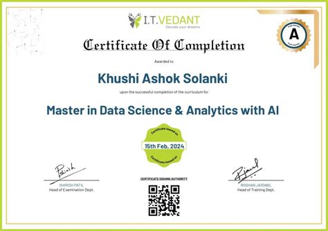 Khushi Solanki On Linkedin Datascience Analytics Ai Graduation