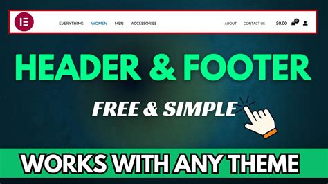 How To Build Headers And Footers Using Elementor For Free Any Theme