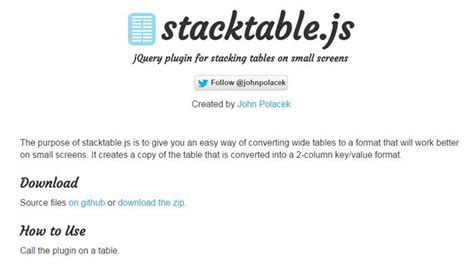 Stacktable
