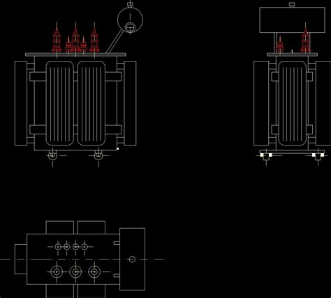 Power Transformer Dwg Block For Autocad • Designs Cad