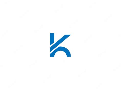 K 로고 디자인 프리미엄 벡터