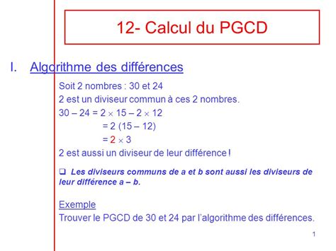 Ntroduire 46 Imagen Pgcd Formule Vn