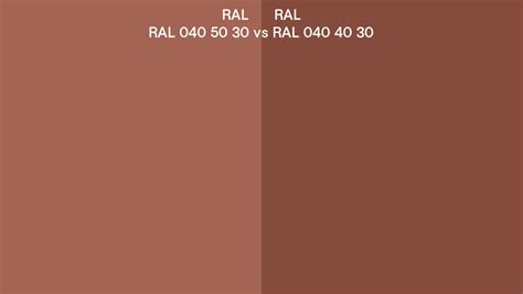 Ral Ral 040 50 30 Vs Ral 040 40 30 Side By Side Comparison