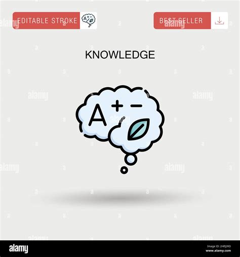 Knowledge Simple Vector Icon Stock Vector Image And Art Alamy
