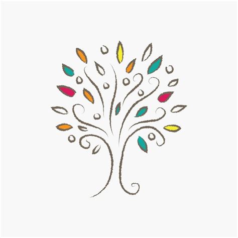 Premium Vector Stylized Tree Illustration For Logos Brands Events Drawing Of Branches And