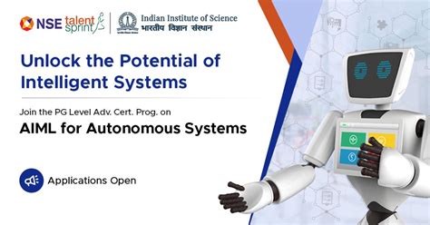 Talentsprint On Linkedin Iisc Programme On Machine Learning And Ai For Autonomous Systems