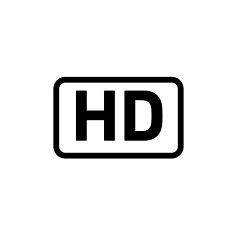 Premium Vector High Definition Icon Isolated On White Background