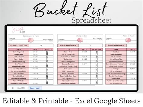 Excel Checklist Template