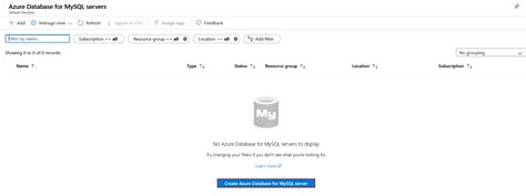 Deploying Azure Databases For Mysql Server Using Azure Portal