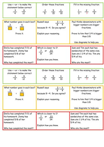Mastery In Maths Year 5 Converting And Ordering Fractions Fluency Reasoning And Problem