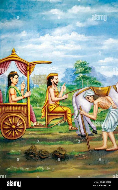 Ba Vang Buddhist Temple During His Visit To The Royal Park Prince Siddhartha Saw The Four