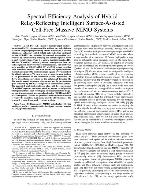 Pdf Spectral Efficiency Analysis Of Hybrid Relay Reflecting Intelligent Surface Assisted Cell