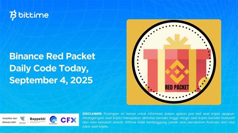 Binance Red Packet Daily Code Today September 4 2025