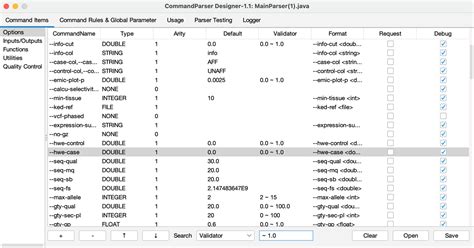 添加参数项 · command parser 1 1