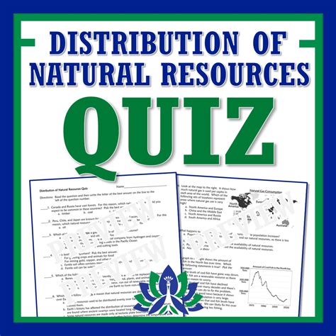 Distribution Of Natural Resources Quiz Flying Colors Science