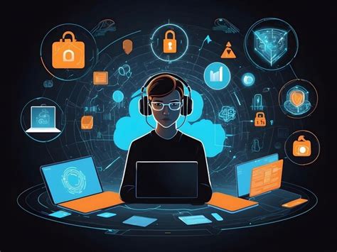 Premium Ai Image The Concept Of Protecting Privacy And Cybersecurity In The Digital Age