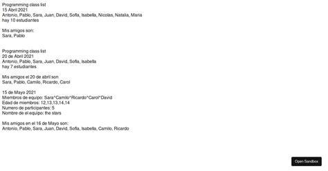 Workshop 3 Codesandbox