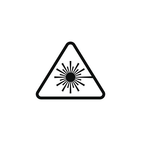 Laser Radiation Caution Warning Symbol Design Vector 26231485 Vector Art At Vecteezy