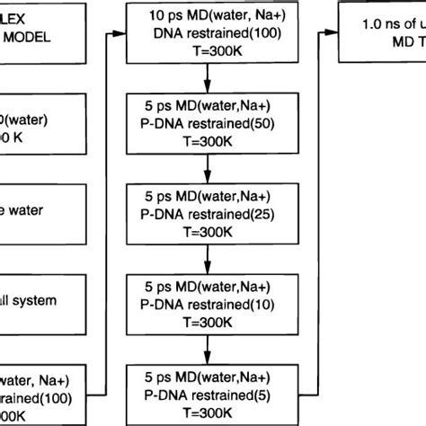 Molecular Dynamics Energy Minimization Protocol For Equilibration And Download Scientific