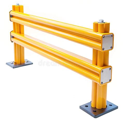 Plastic Safety Guard Rail For Industrial Use Stock Illustration