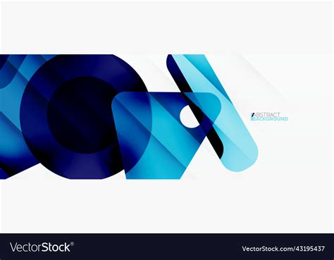 Primitive Geometric Shapes Line Triangle Vector Image