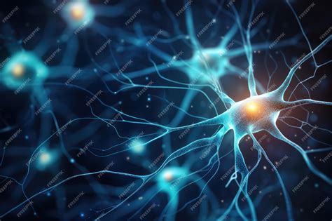 Premium Photo 3d Rendering Of Neuron Cell With Neurons And Nervous System Science Background3d