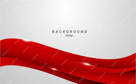 Premium Vector Abstract Red Wave Elegant Background Template Design